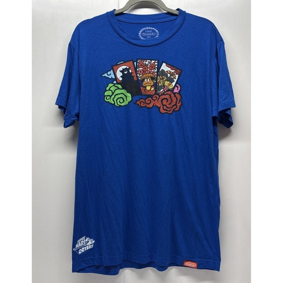 Nintendo | Shirts | Rare Nintendo Super Mario Odyssey Hanafuda Tshirt ...